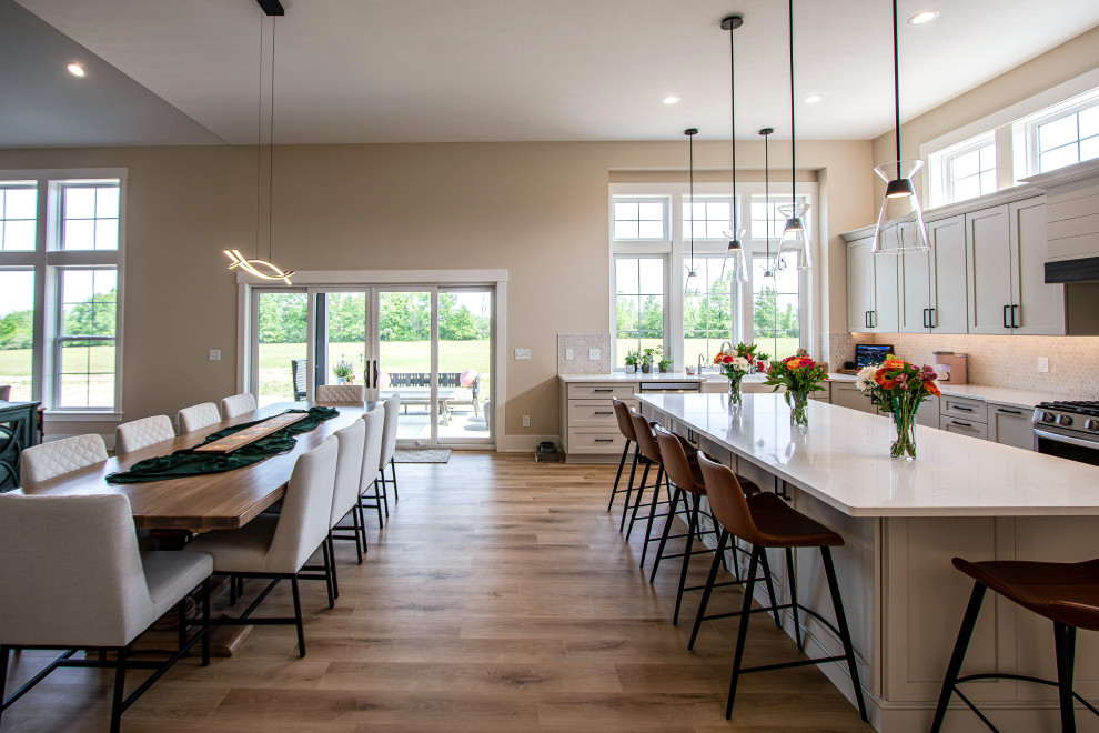 New Build - Custom Built White Cabinetry with Carrara Marmi Quartz ...