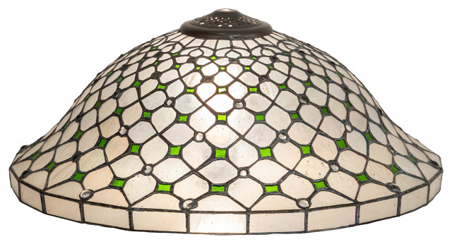 18" Diamond and Jewel Recurve Shade - Victorian - Lamp Shades - by ...