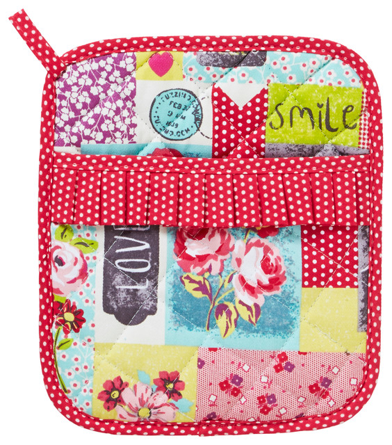 Vintage Kitchen Pot Mitt - Contemporary - Oven Mitts And Pot Holders ...