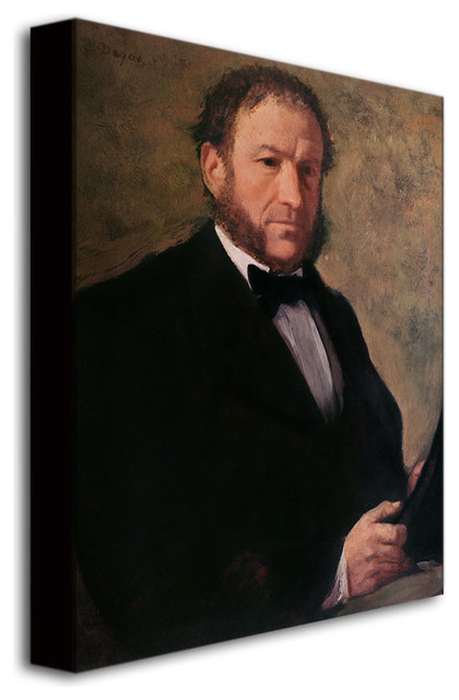 'Portrait of Monsieur Ruelle' Canvas Art by Edgar Degas, 18" x 24 ...