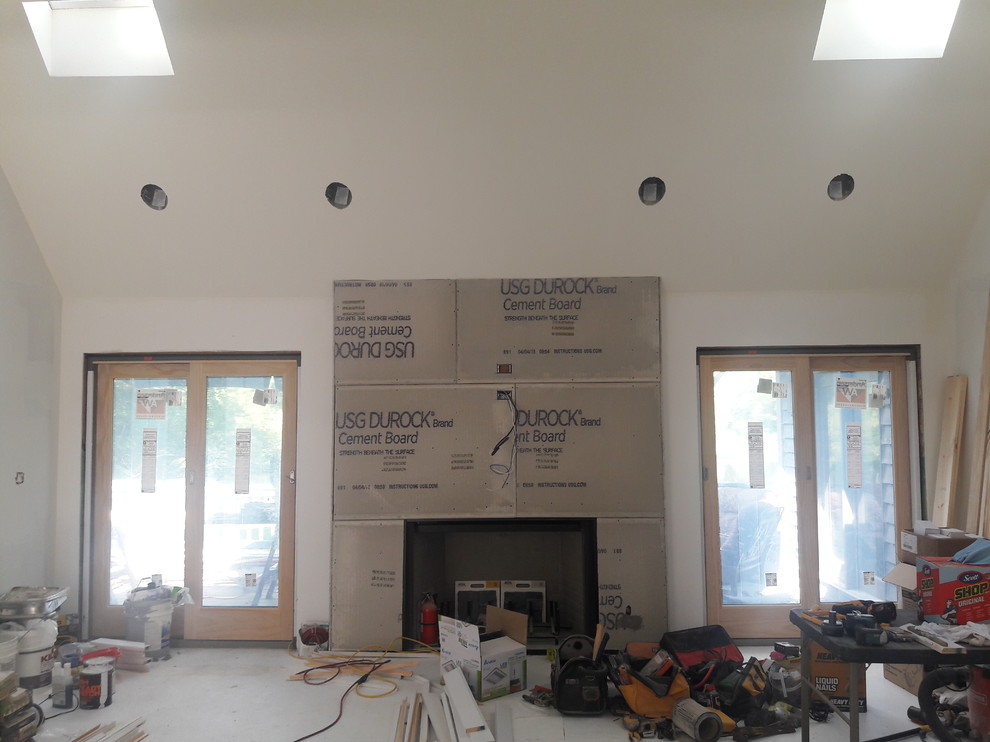 Beams on one side of sloped ceiling? | Houzz Forum