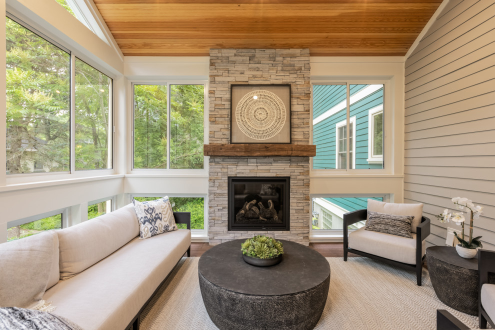 Screened Porch Addition - Transitional - Porch - Detroit - by ...