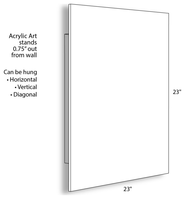 Summer Sky Floating Acrylic Art by Grant Mahr, Assorted 23x23, 23x23 ...