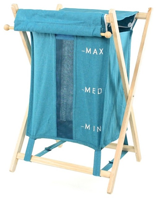 Light Blue Laundry Basket - Contemporary - Hampers - by TheBathOutlet ...