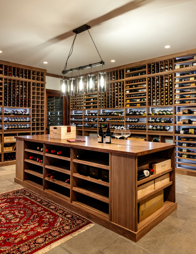 New York New Home - Farmhouse - Wine Cellar - New York - by Crisp ...