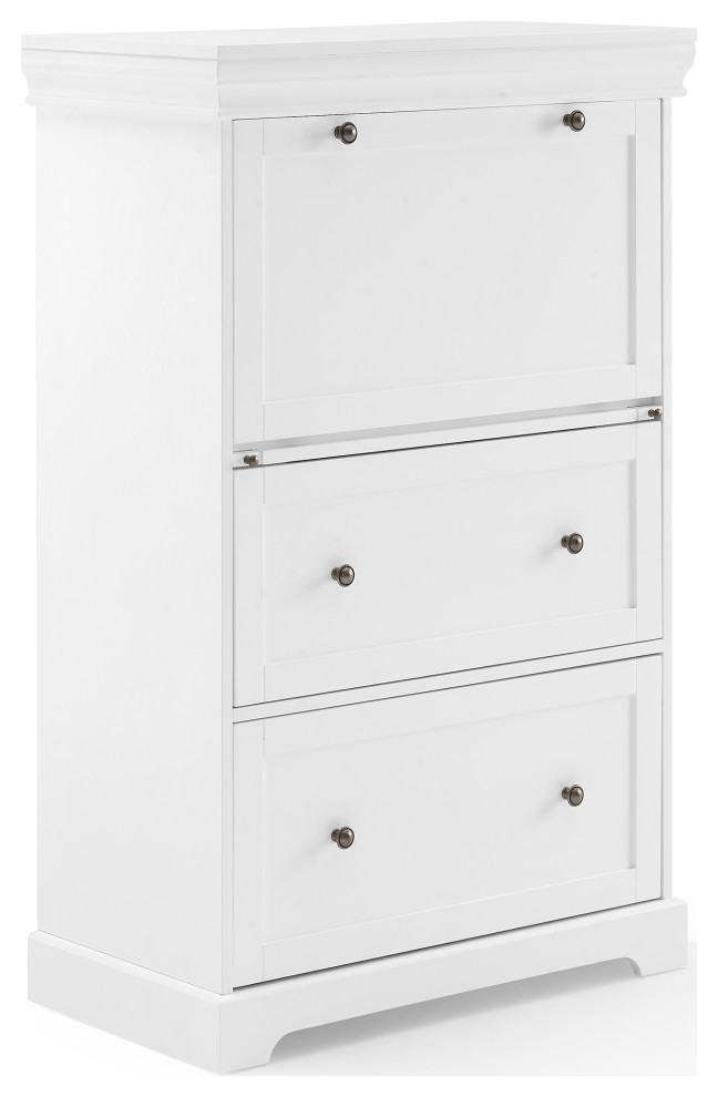 Crosley Furniture Alena 2-Drawer Traditional Wood Secretary Desk in ...