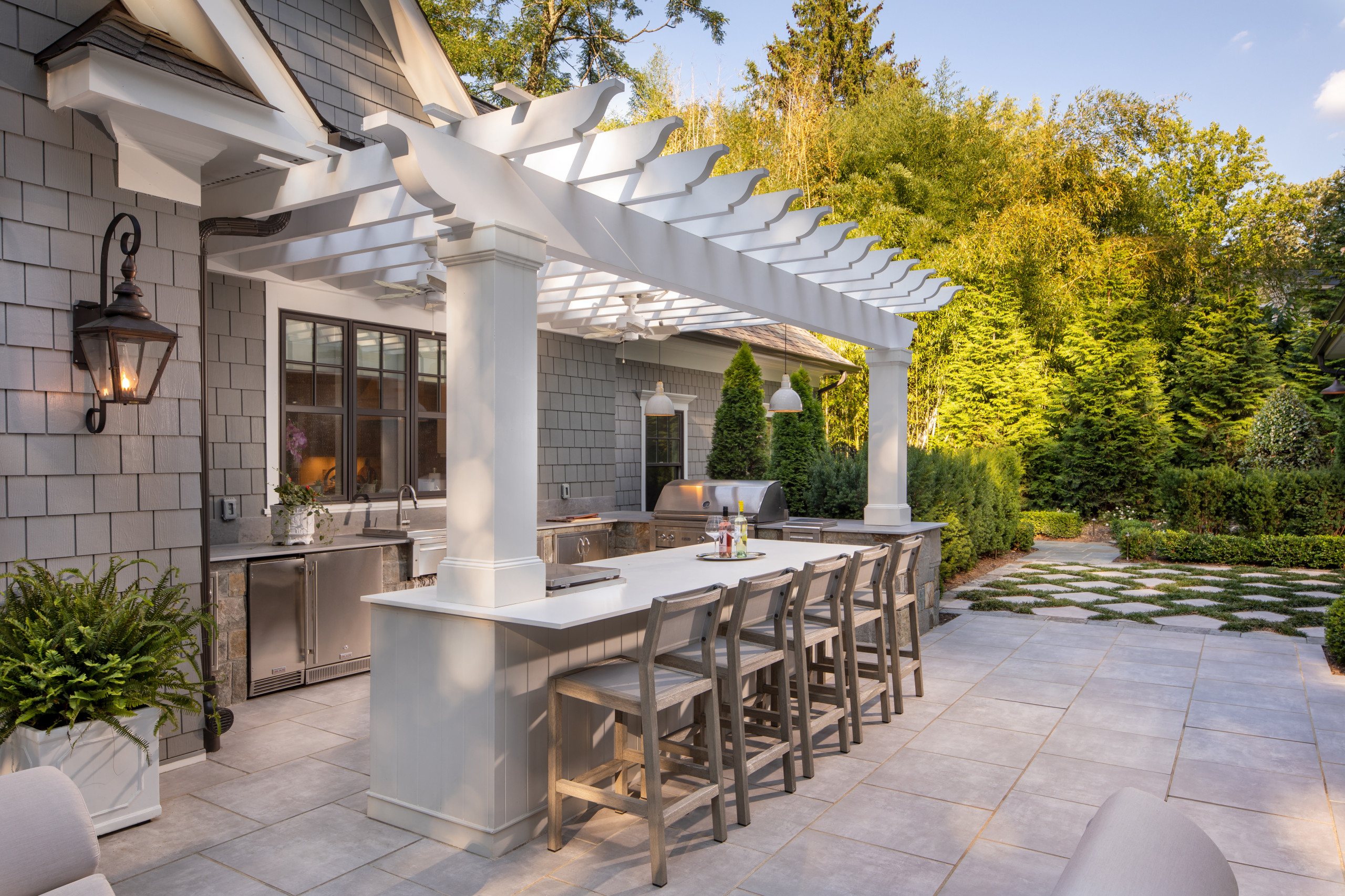 Outdoor Covered Patios For Outdoor Kitchen Bar
