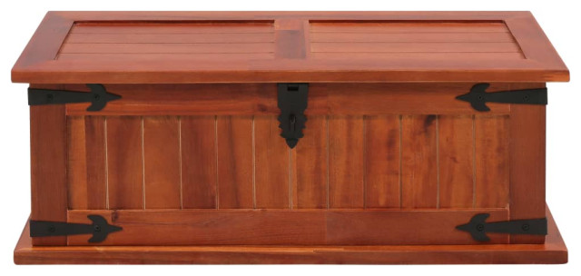 vidaXL Solid Acacia Wood Storage Chest 23.6" Storage Box Truck Wooden ...