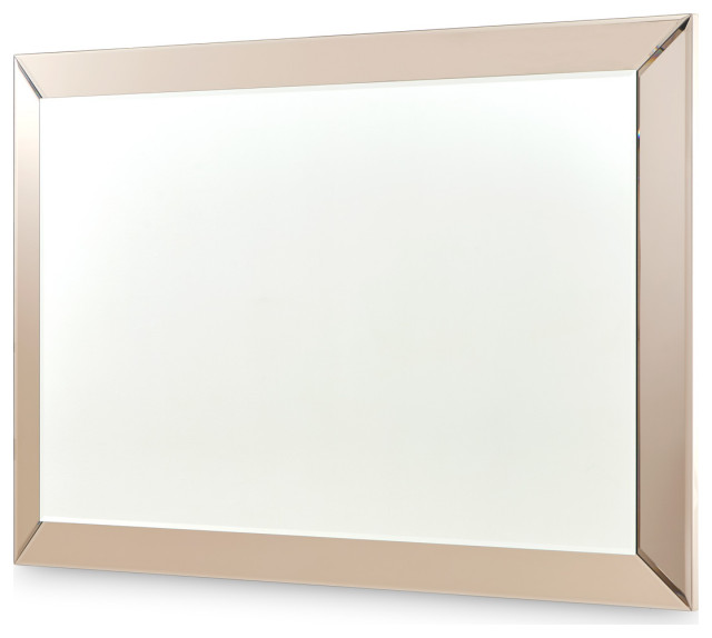 Carmela Wall Mirror Shimmering Ivory - Transitional - Wall Mirrors - by Michael Amini | Houzz
