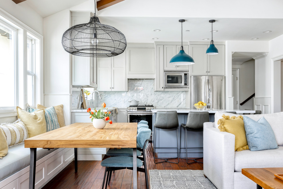 California Cool Kitchen - Transitional - Dining Room - Orange County ...