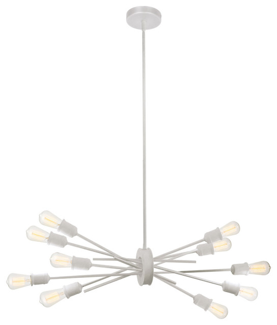 Nebraska 10 Light Pendant, White - Transitional - Pendant Lighting - by ...