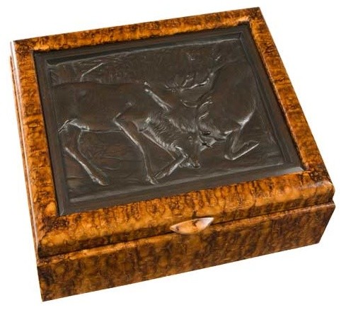 Fighting Elks Box - Rustic - Jewelry Boxes And Organizers - by ...