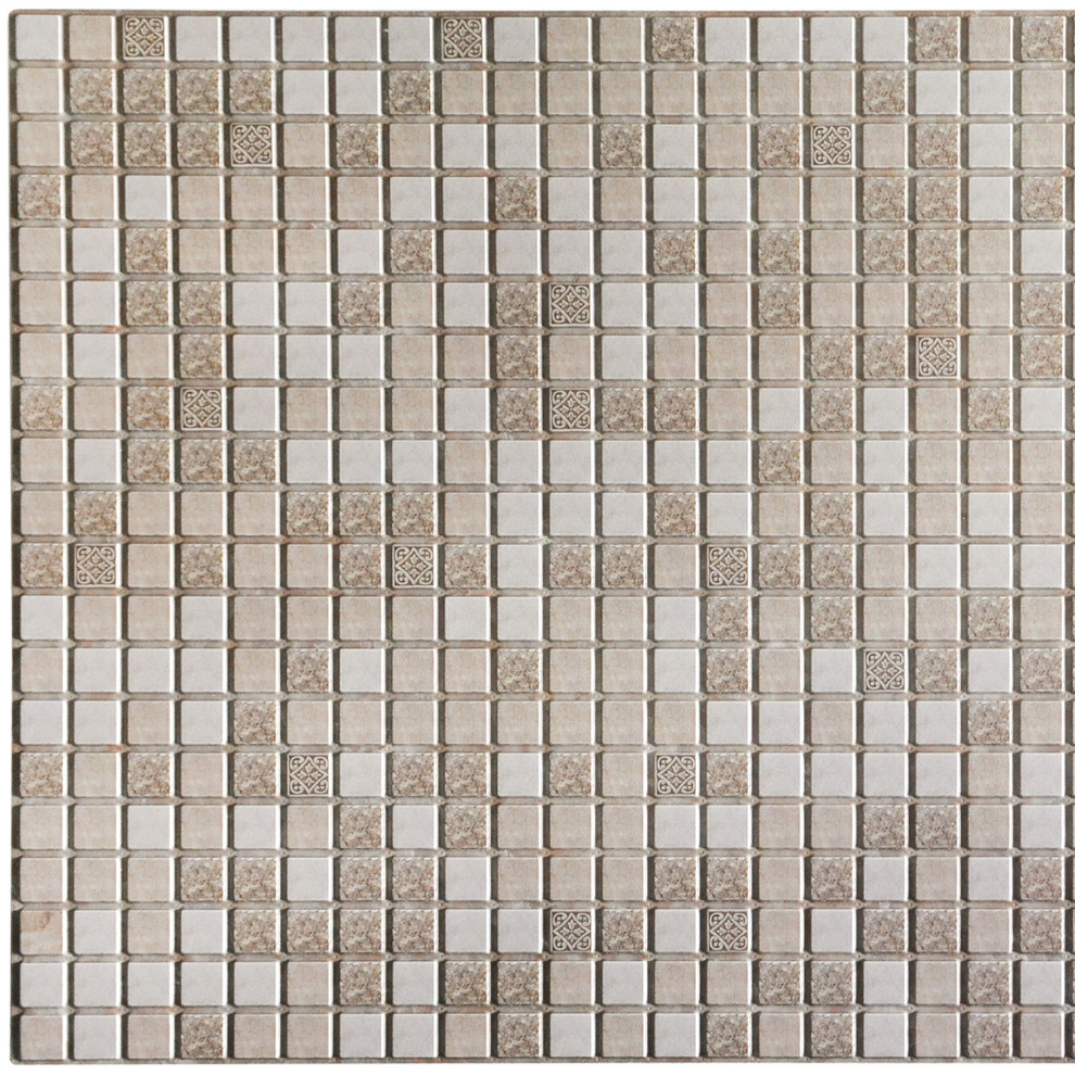 Distressed Squares Mosaic 3D Wall Panels - Contemporary - Wall Panels ...