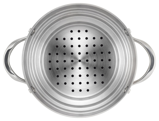 Classic Stainless Steel Universal Covered Steamer Insert - Contemporary ...