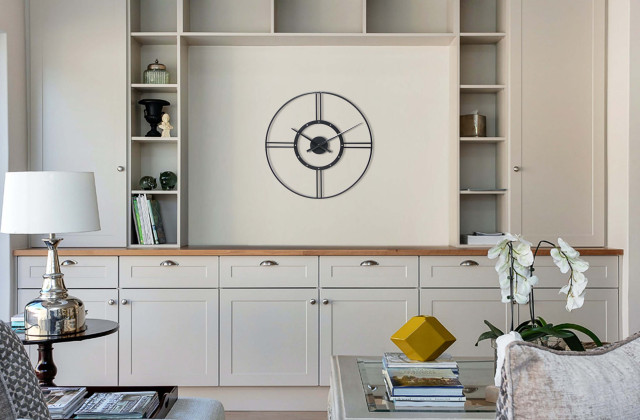 Astro Wall Clock, 24" - Industrial - Wall Clocks - by Infinity ...