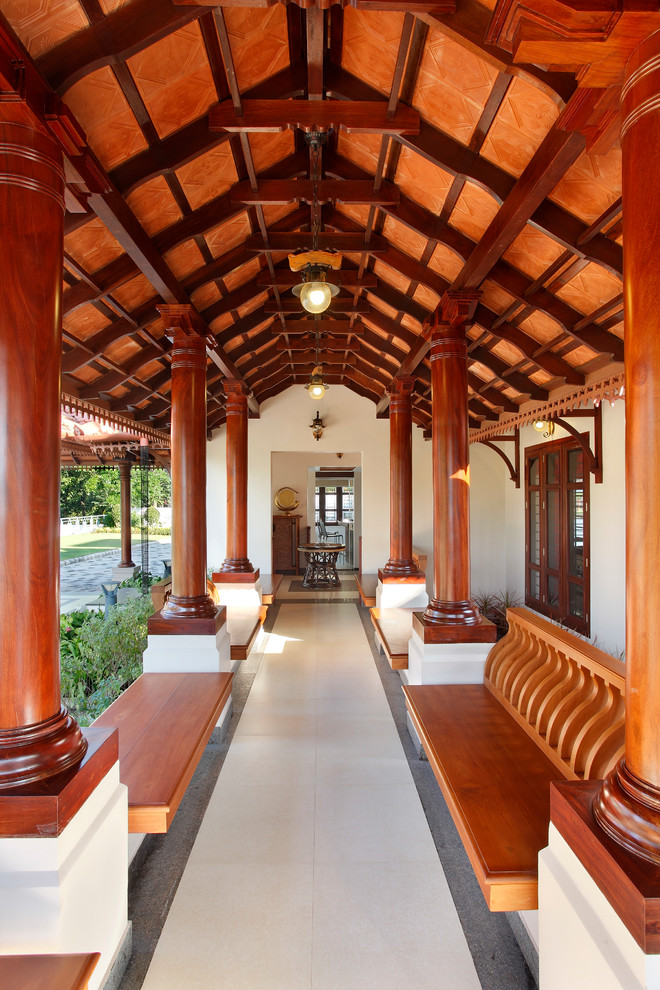 Traditional Bungalow In Kozhikode / Calicut - Indian - Porch - Other ...