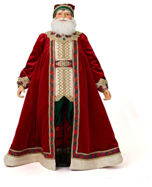 Katherine's Collection 2022 Chinoiserie Santa Doll, Gold, 35 ...