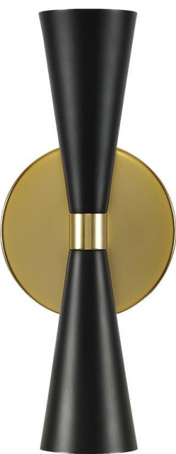 Milo Vintage Brass Wall Light - Midcentury - Wall Sconces - by ...