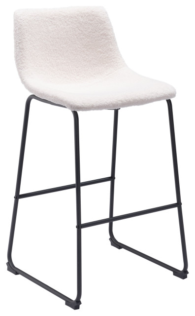 Smart Barstool, Set of 2, Ivory - Industrial - Bar Stools And Counter ...