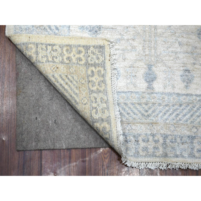 Ivory Natural Dyes Milk Wash Peshawar Wool Hand Knotted Rug, 3'1"x4'10 ...