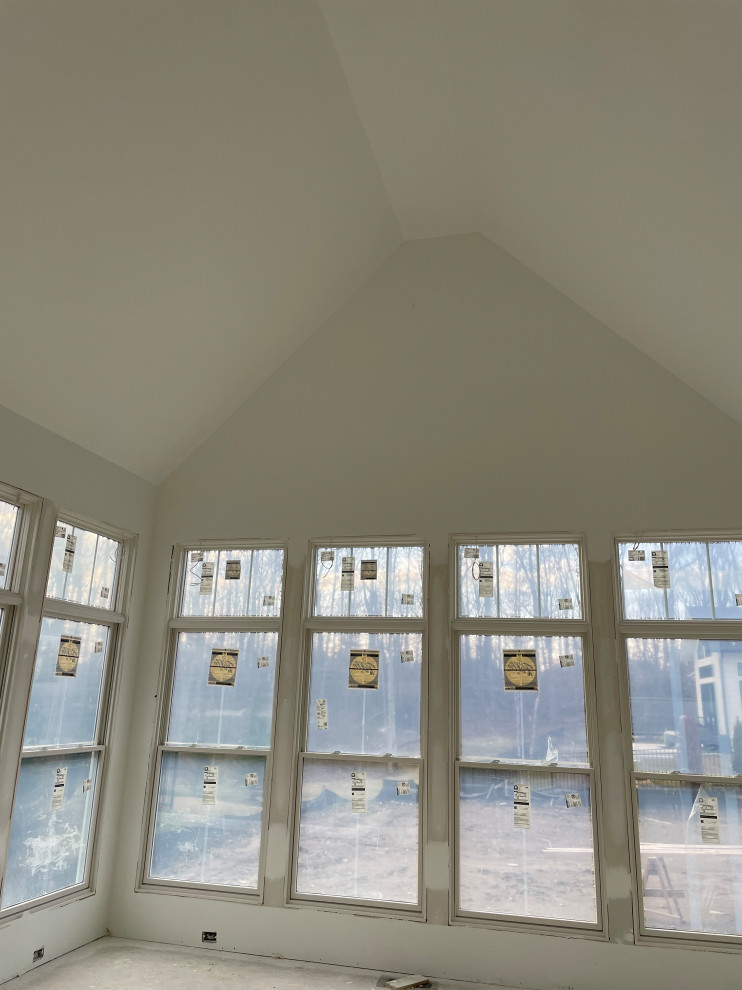 vaulted ceiling with flat section- need ideas