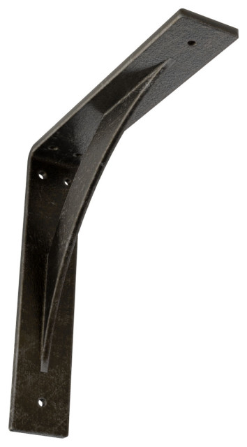 2"x20"x20" Legacy Steel Bracket, Hammered Black, 2Wx10"Dx10"H ...