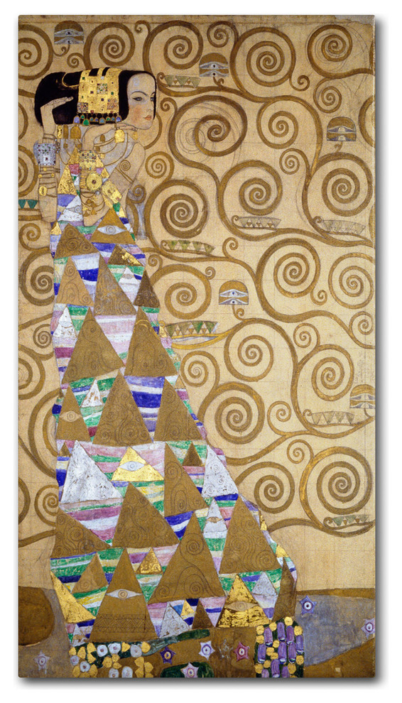 'Expectation, 1905-09' Canvas Art by Gustav Klimt, 12" x 19 ...