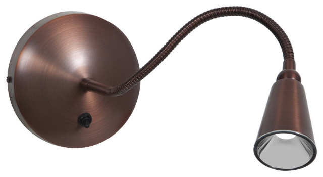 Access Lighting Bunk Gooseneck LED Wall Reading Light 62089LED-BRZ ...