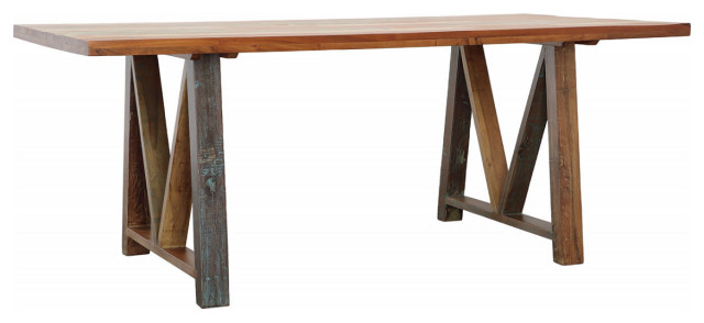 78″ Nantucket Style Dining Table - Industrial - Dining Tables - by ...