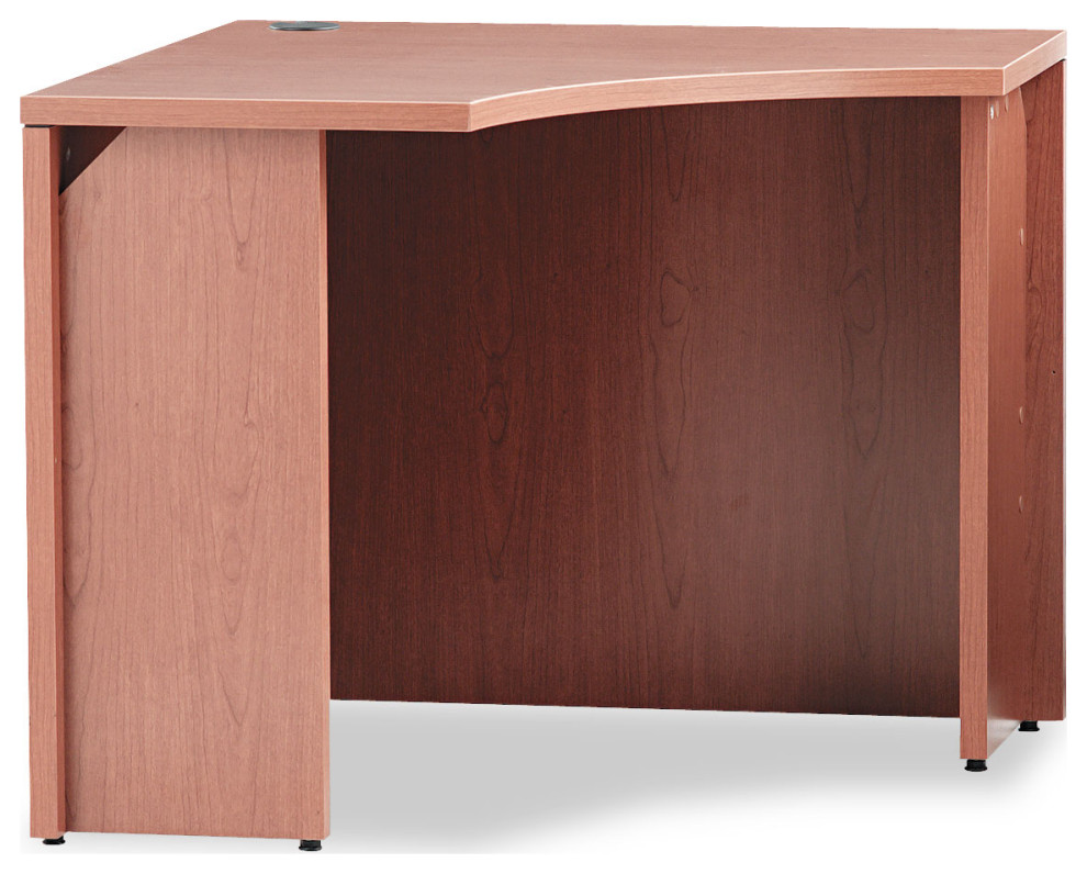 HON 10500 Series Curved Corner Workstation, 36" x 36" x 29.5", Bourbon ...