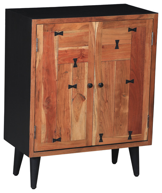 Everglades Acacia Wood Cabinet - Midcentury - Accent Chests And ...