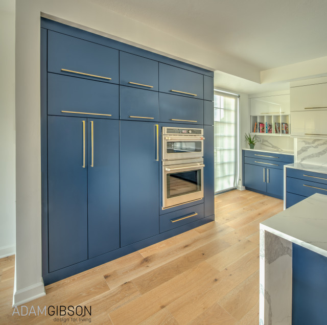 Modern Blue Kitchen - Modern - Kitchen - Indianapolis - by Adam Gibson ...