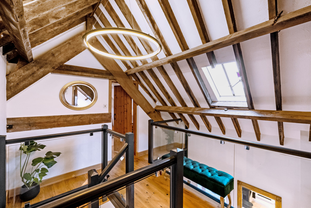 Barn Conversion House Modern Interior Design Service - Modern - Balcony ...