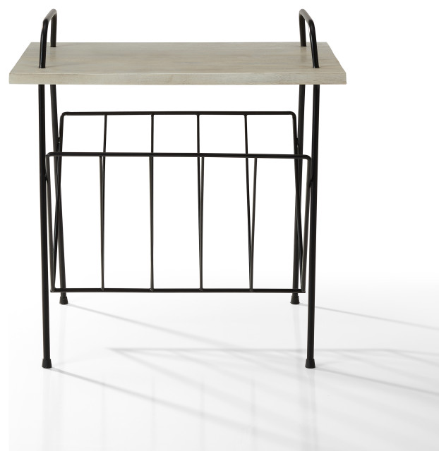 Crosley Furniture Wiltshire Modern Wood and Metal Turntable Stand in ...