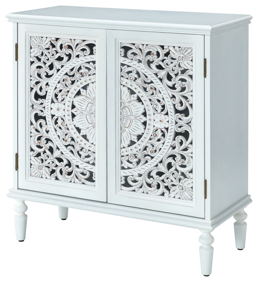 32" Tall 2-Door Accent Cabinet - Traditional - Accent Chests And ...
