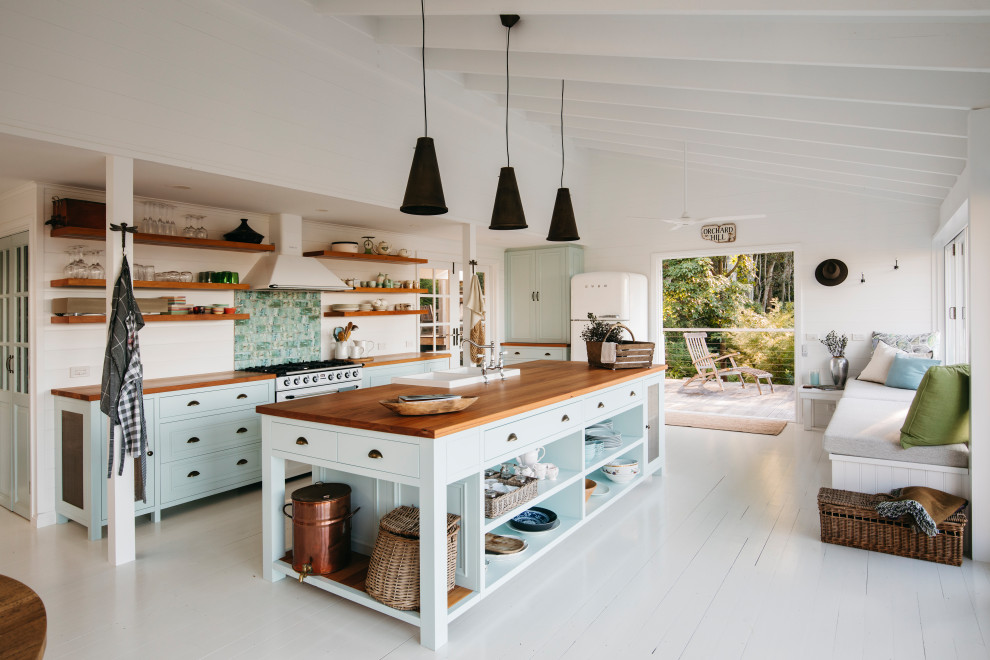 Coastal Bush Home and Cottage Renovation. - Transitional - Kitchen ...
