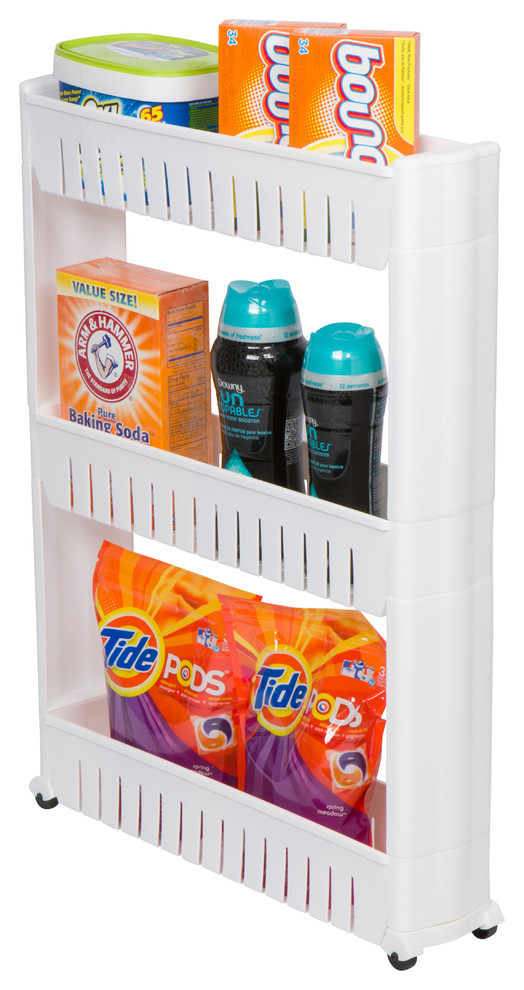 Slim Slide Out Storage Tower - Contemporary - Utility Carts - by ...