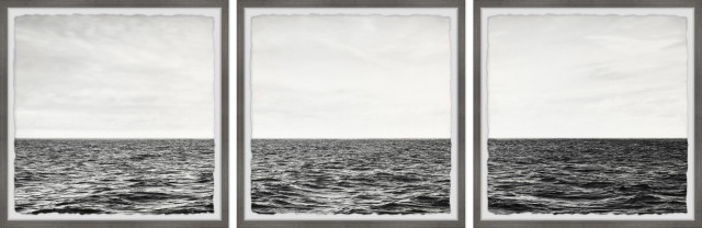 Sky Meets the Sea Triptych, 3-Piece Set, 32x32 - Beach Style - Prints ...