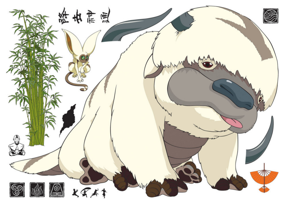 Avatar Appa Giant Peel and Stick Wall Decals - Contemporary - Wall ...