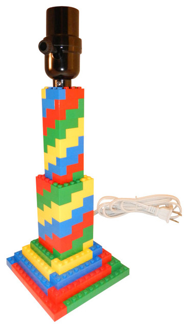 MR Brick Designer - Spiral Lego Table Lamp - View in Your Room! | Houzz