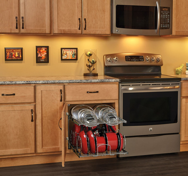 Rev-A-Shelf 5CW2-2122SC Classic 22" Two-Tier Steel Wire Pull Out ...