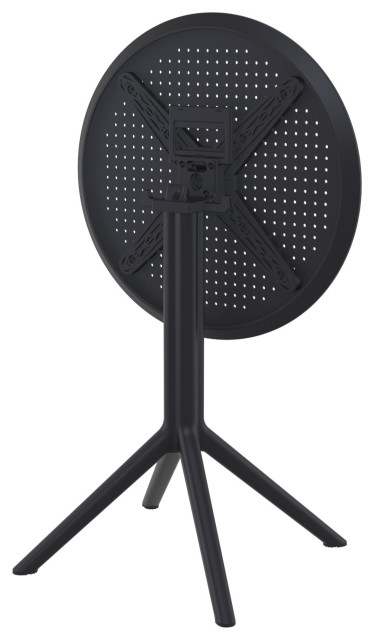 Sky Round Folding Table 24 inch Black - Contemporary - Folding Tables ...