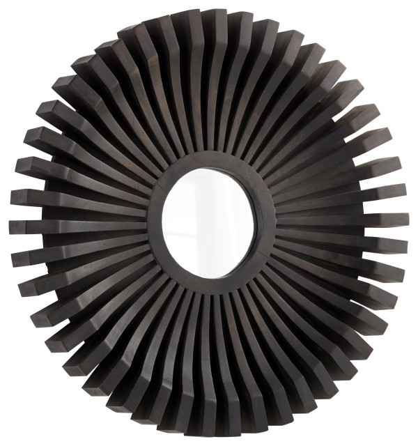 Zon Mirror, Ebony Brown - Transitional - Wall Mirrors - by Hudson Home ...