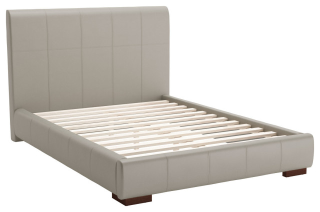Amelie Full Bed Taupe - Transitional - Platform Beds - by StudioLX | Houzz