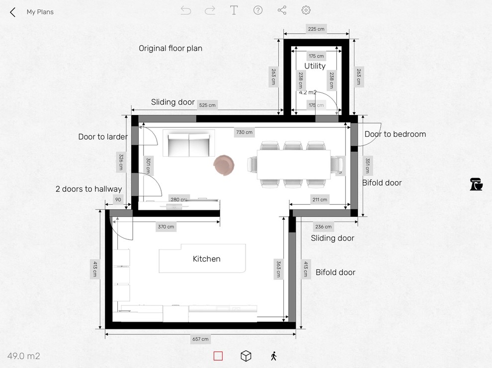 Open plan or semi open plan? Floor plan / furniture layout help please ...