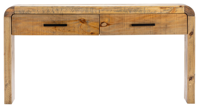 Pleasant Grove Console Table, Light Brown - Rustic - Console Tables ...