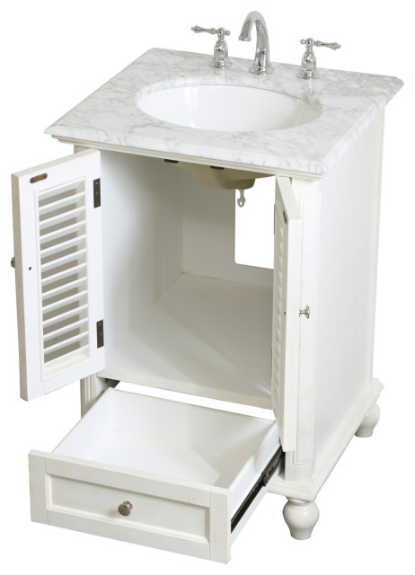Home Living Single Bathroom Vanity, 24 - Traditional - Bathroom ...