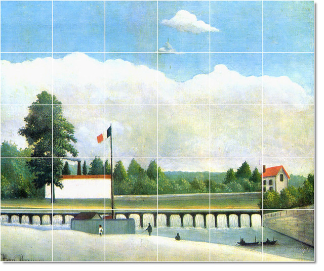 Jean-Jacques Rousseau Poster Art Painting Ceramic Tile Mural #77, 25.5 ...