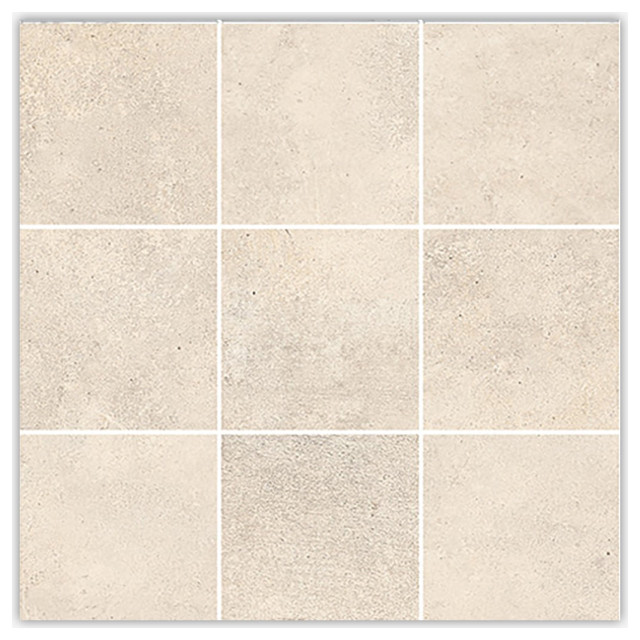 Clay Ivory Matte 2x2 Porcelain Mosaic, 12x12 - Contemporary - Mosaic ...