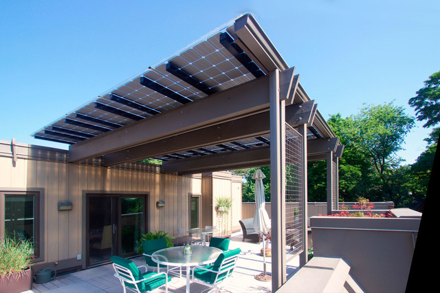 Penthouse Solar PV Canopy - Contemporary - Bridgeport - by Wolfworks ...